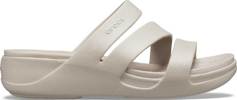 Crocs Monterey Wedge Σαγιονάρες σε Μπεζ Χρώμα 206304-018 | Skroutz.gr