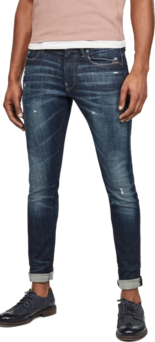 G-Star Raw Revend Ανδρικό Παντελόνι Τζιν σε Skinny Εφαρμογή Navy Μπλε ...