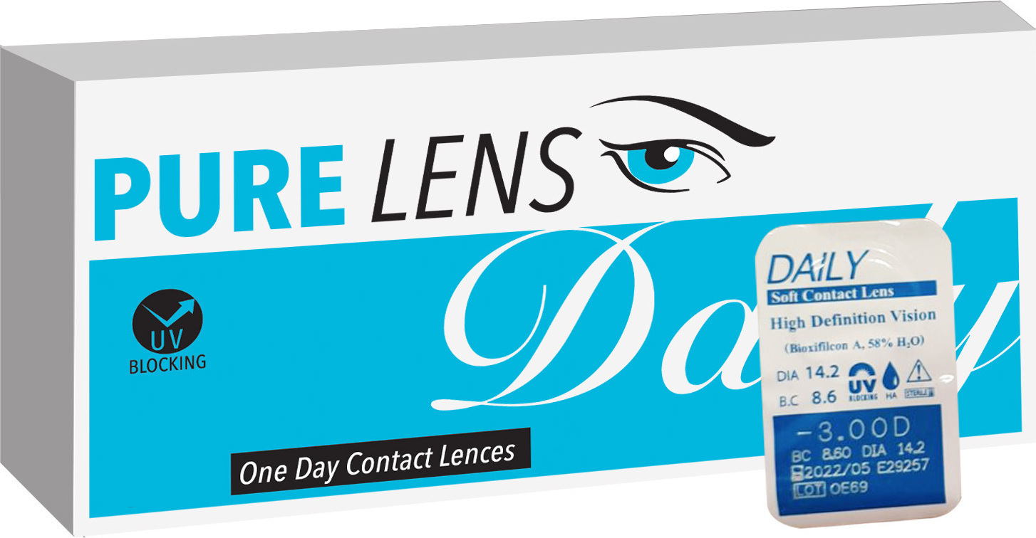 Pure Lens Daily Ημερήσιος Φακός Επαφής Υδρογέλης με UV Προστασία ...