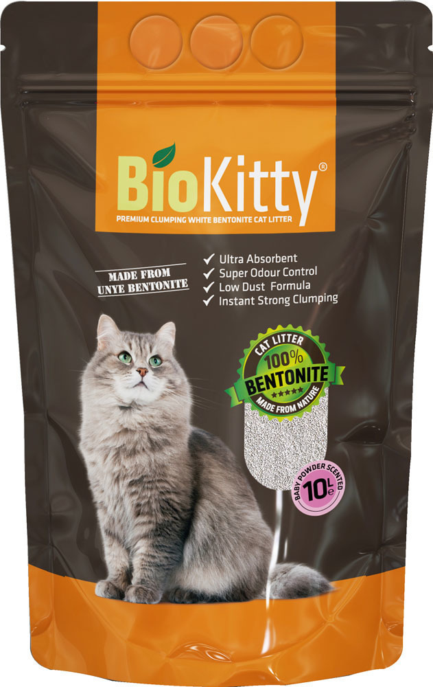 Biokitty Άμμος Γάτας Baby Powder Clumping 10lt | Skroutz.gr