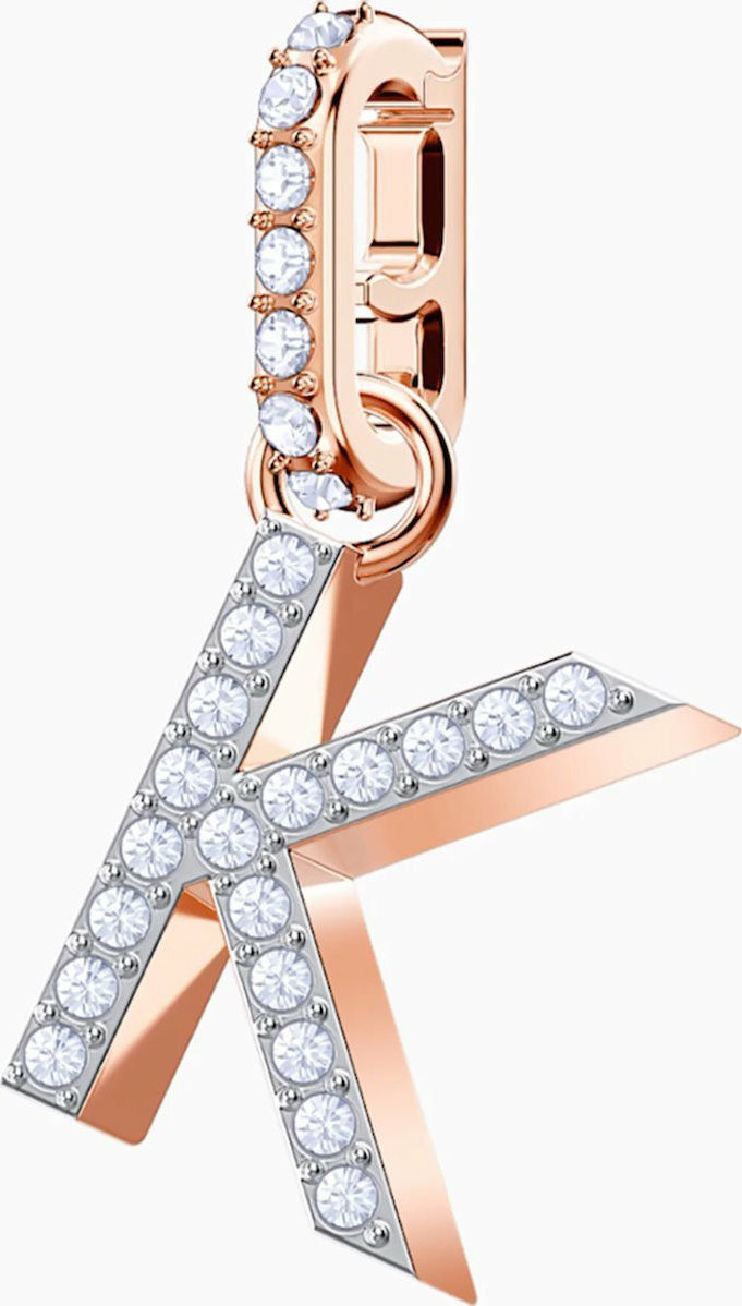 Swarovski Γυναικείο Charm Μονόγραμμα "K" Remix Collection Επιχρυσωμένο ...