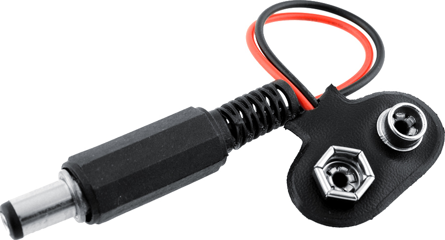 Optum 9V T-type Battery Connector to Barrel Jack για Arduino | Skroutz.gr