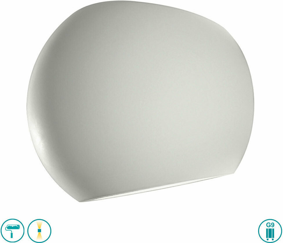 Fan Europe Moses Modern Lumină de Perete cu Soclu G9 Alb 11.5x12.5x11 ...