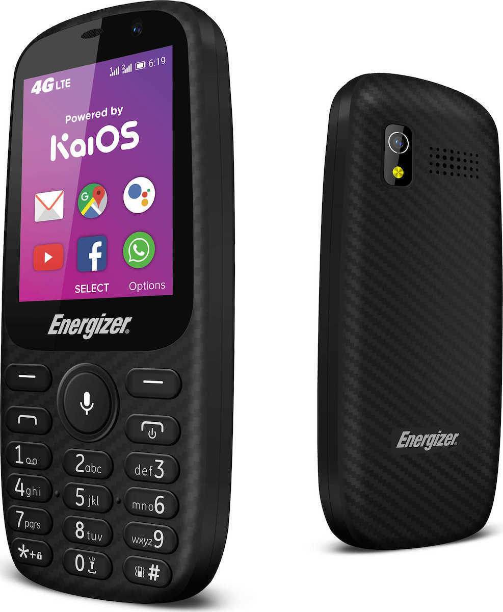 Energizer Energy E241 (4GB) Dual SIM Κινητό με Κουμπιά Μαύρο | Skroutz.gr