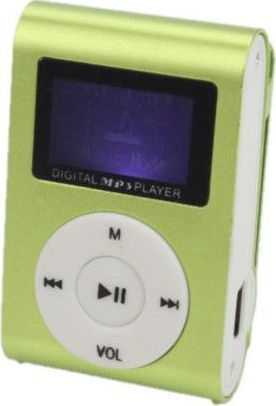 Mini with LCD Screen MP3 Player με Οθόνη LCD 1" Green Πράσινο | Skroutz.gr