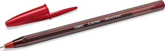 Bic Cristal Exact Στυλό Ballpoint 0.7mm Διάφανο με Κόκκινο Μελάνι 992604 | Skroutz.gr