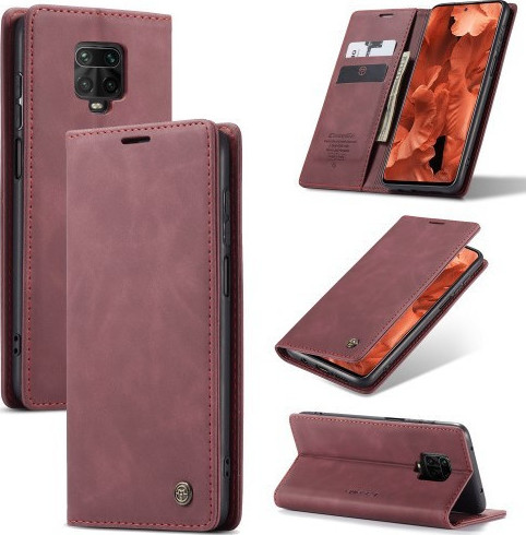 Caseme 013 Series Wallet Wine Red (Redmi Note 9S / 9 Pro / 9 Pro Max ...