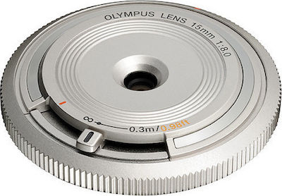 Olympus Crop Φωτογραφικός Φακός Body Cap Lens 15mm Wide Angle / Pancake ...