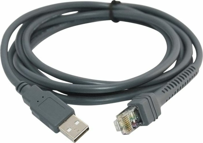 Zebra USB 2.0 Cable USB-A male - RJ45 Μαύρο 2.1m (CBA-U01-S07ZAR ...
