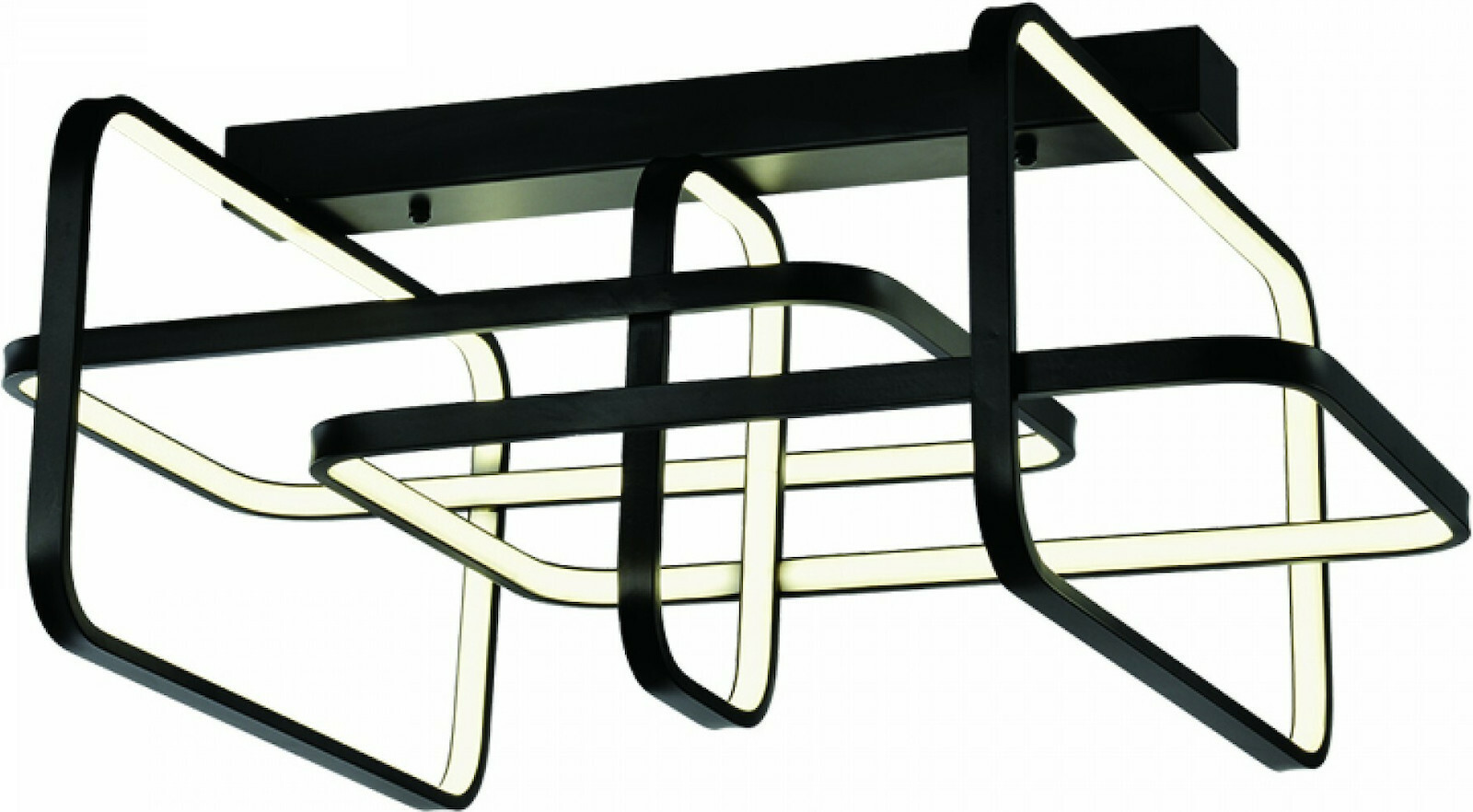 Inlight 6177-B Μοντέρνα Μεταλλική Πλαφονιέρα Οροφής με Ενσωματωμένο LED ...