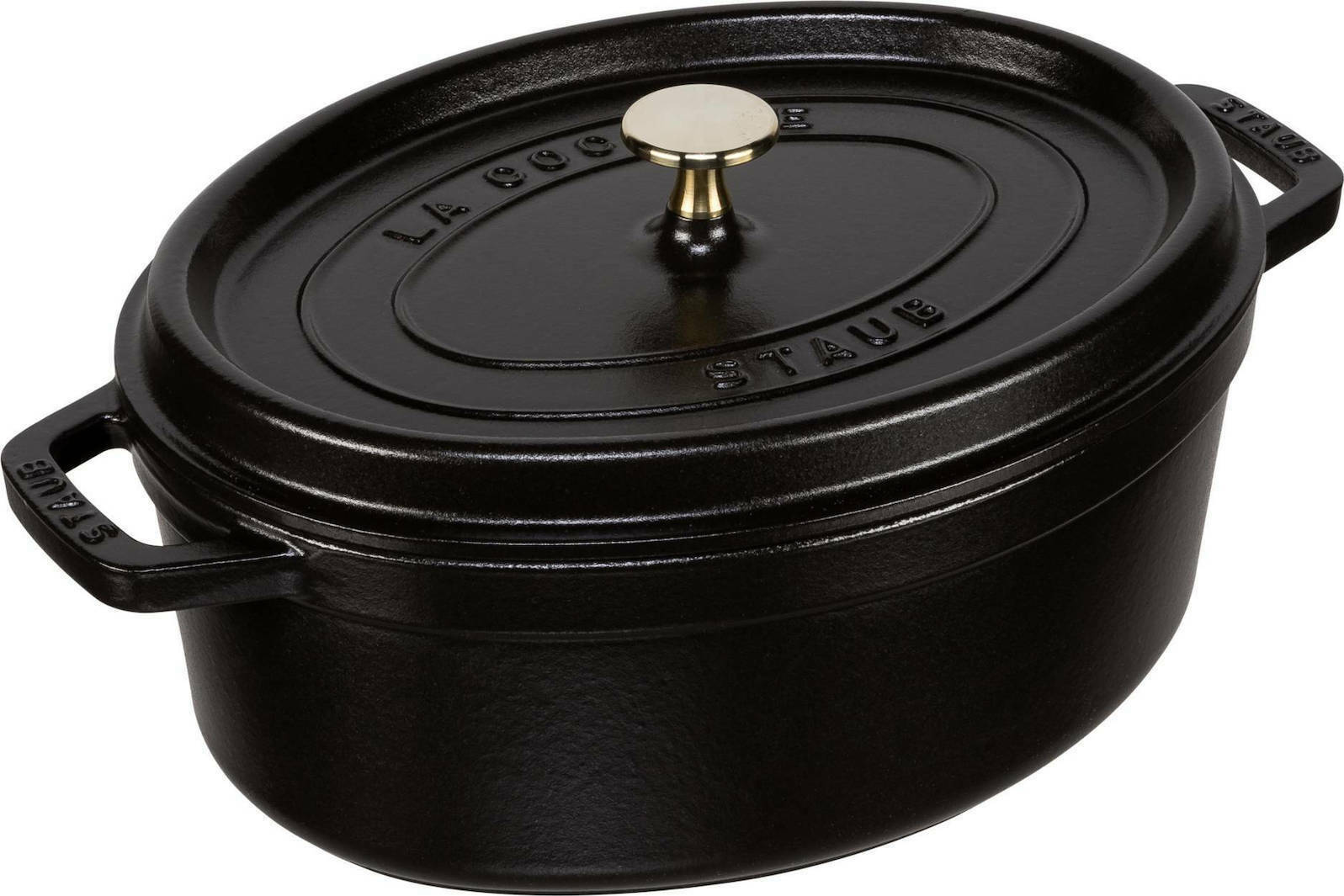 Staub Oval Cocotte Βαθιά Κατσαρόλα από Μαντέμι 4.2lt / 29cm Black 40509 ...