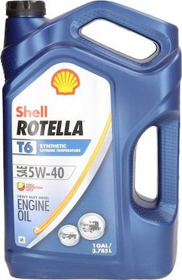 Shell Λάδι Αυτοκινήτου Rotella T6 5W-40 4lt | Skroutz.gr