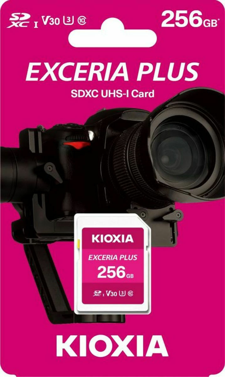 Kioxia Exceria Plus SDXC 256GB Class 10 U3 V30 UHS-I | Skroutz.gr