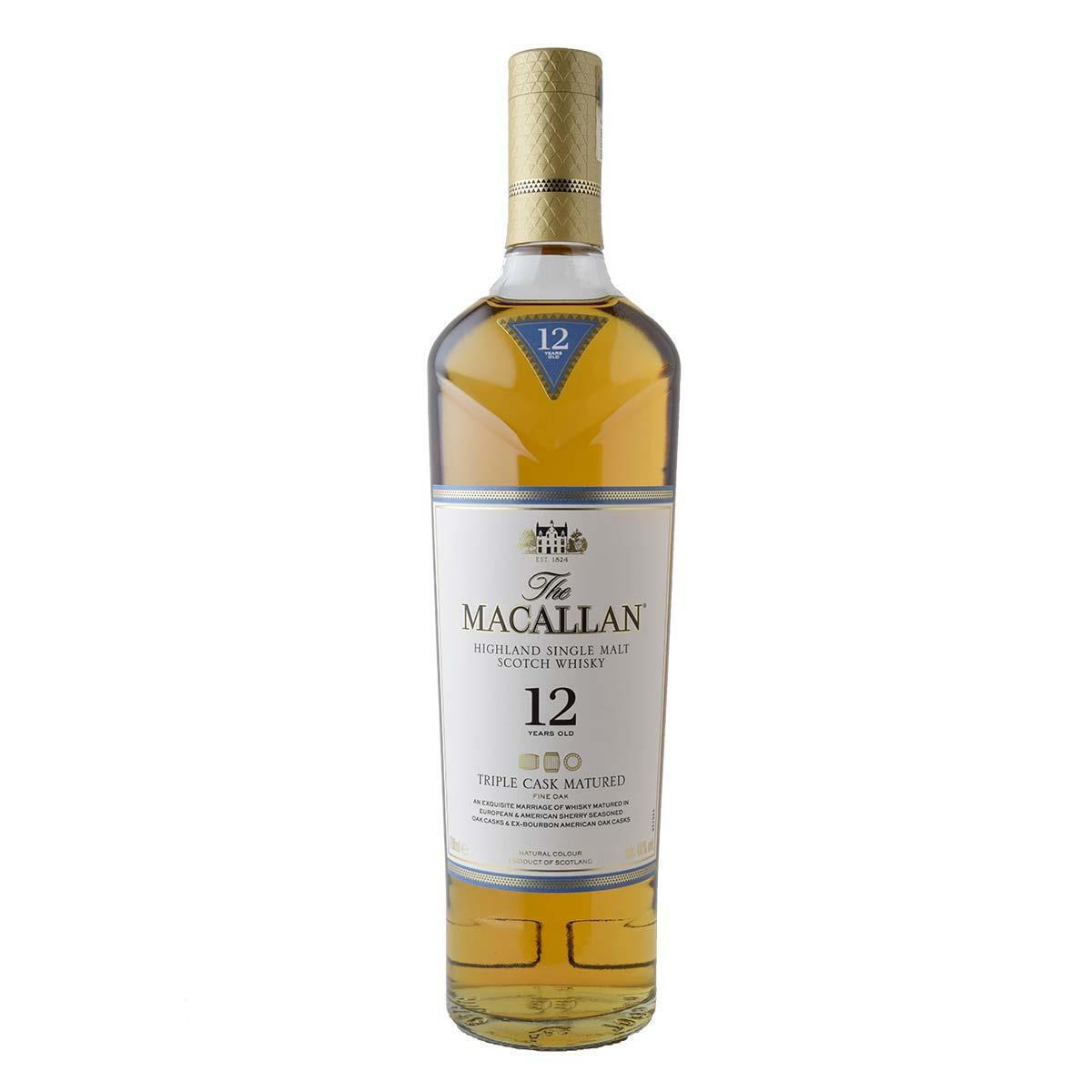 Macallan Ουίσκι Σκωτίας Single Malt Triple Cask 12 Ετών 40% 700ml | Skroutz.gr
