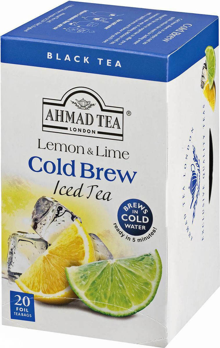 Ahmad Tea Μαύρο Τσάι Cold Brew Λεμόνι & Λάιμ 20 Φακελάκια | Skroutz.gr