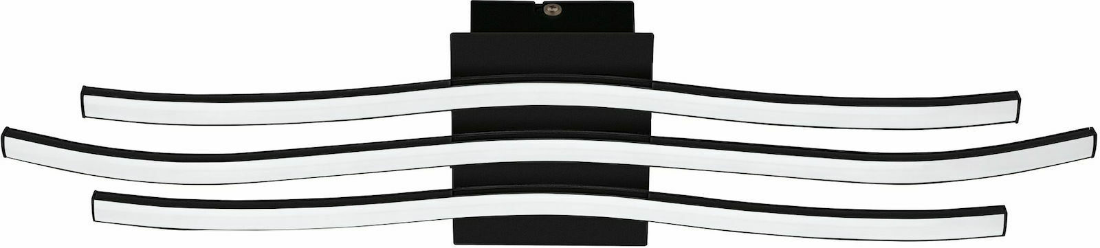 Eglo Roncade 1 Μοντέρνα Μεταλλική Πλαφονιέρα Οροφής με Ενσωματωμένο LED ...