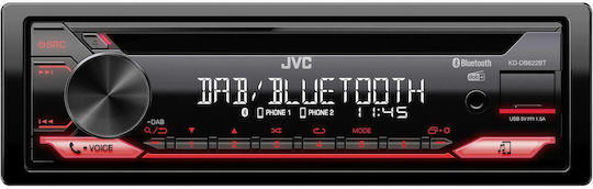 JVC KD-DB622BT-ANT Car Audio System Universal 1DIN with Detachable ...