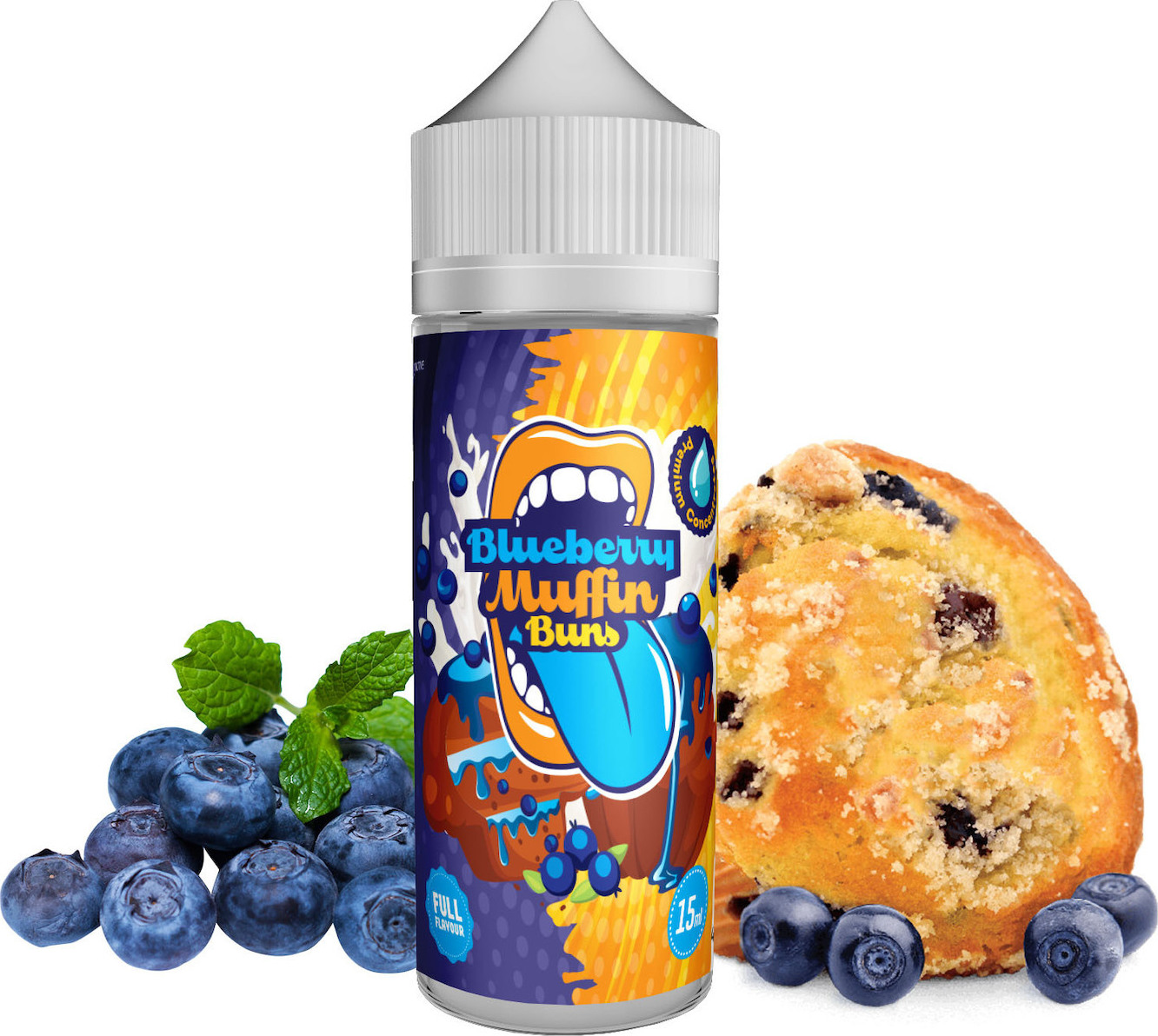 Big Mouth Flavor Shot Blueberry Muffin Buns 120ml | Skroutz.gr