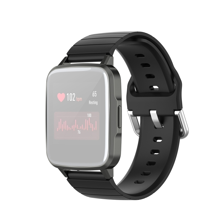 Λουράκι Σιλικόνης Μαύρο (Haylou Solar / LS02 / LS01 (19mm)) | Skroutz.gr