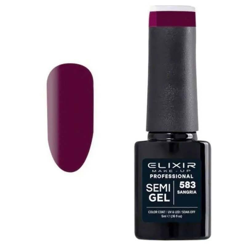 Elixir Semi Gel Ημιμόνιμο Βερνίκι Νυχιών 583 Sangria 5ml | Skroutz.gr