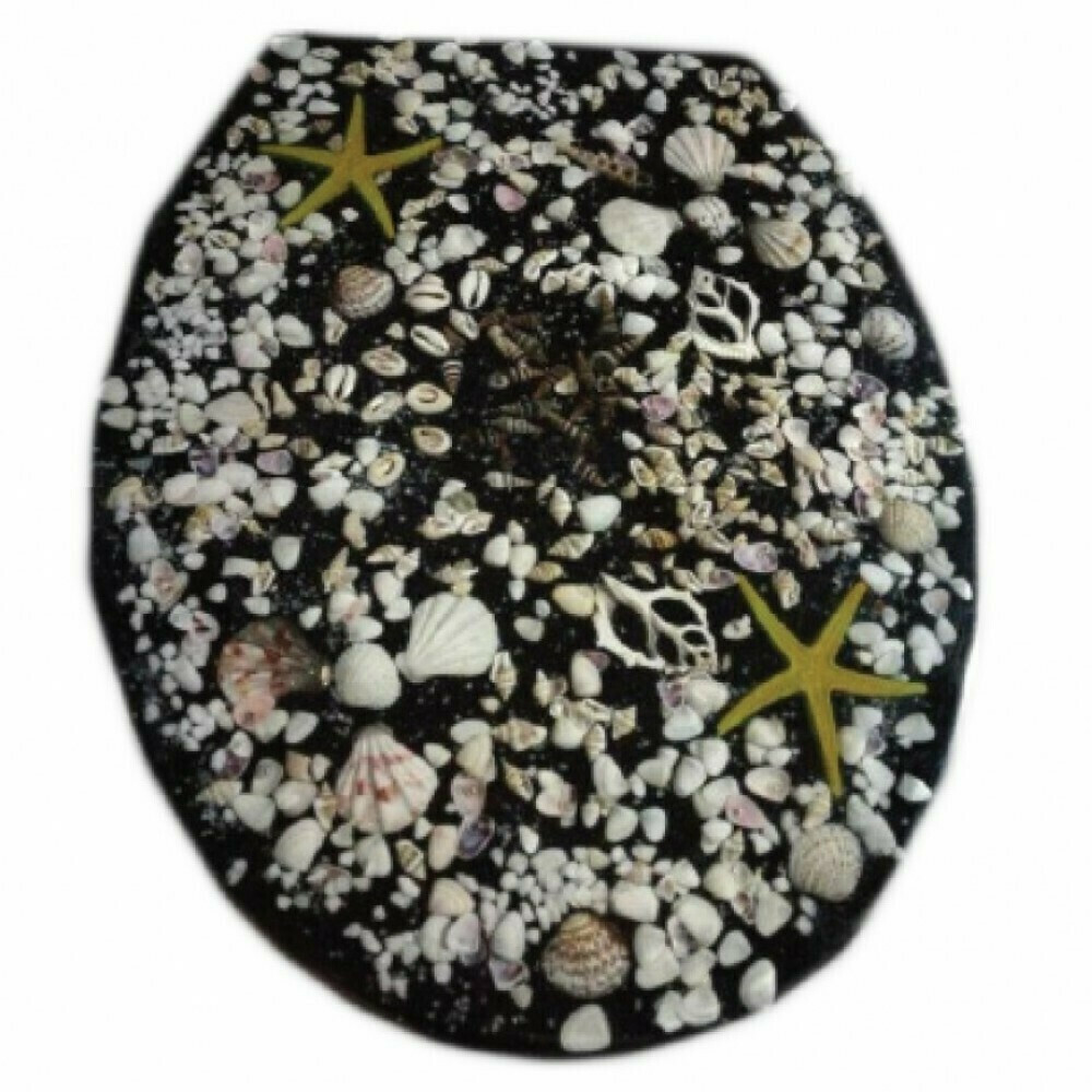 Eurocasa 057 Καπάκι Λεκάνης Πλαστικό 43x36cm Κοχύλια / Αστερίες | Skroutz.gr