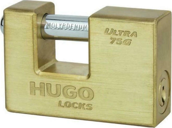 Hugo Locks Μπρούτζινο Λουκέτο Τάκου με Κλειδί 76mm 60143 | Skroutz.gr