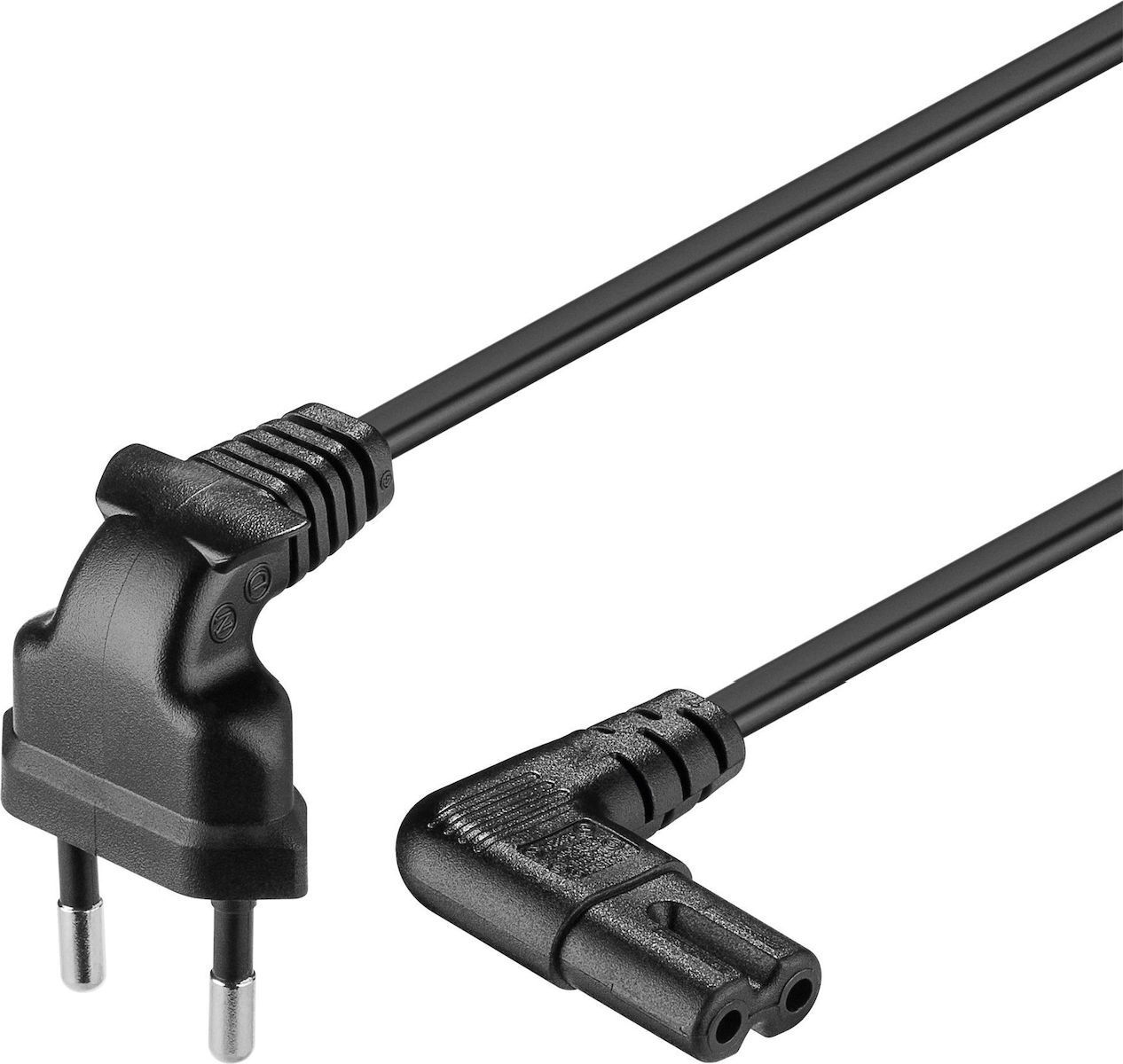Goobay Euro - IEC C7 Cable 2m Μαύρο (97350) | Skroutz.gr
