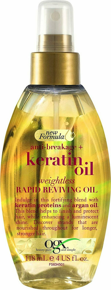 OGX Anti-Breakage + Keratin Oil Weightless Rapid Reviving Oil Spray ...