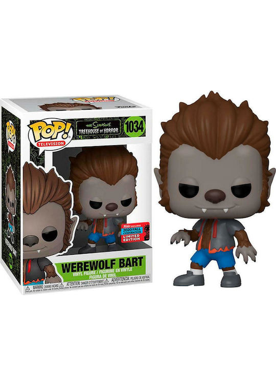 Funko Pop! Television: The Simpsons - Werewolf Bart 1034 Limited ...