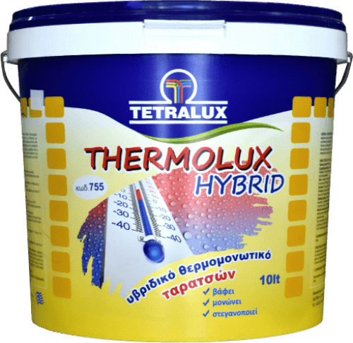 Tetralux Thermolux Θερμομονωτικό Υβριδικό Χρώμα Ταρατσών Ελαστομερές ...