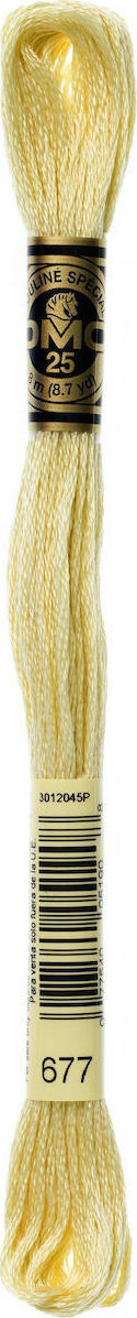 DMC Κλωστή Κεντήματος Μουλινέ 117 Βαμβακερή 677 Old Gold Very Light ...