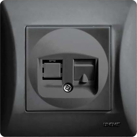 black ethernet socket