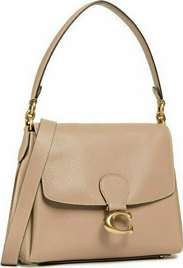 Coach Sft Pbl Ltr May Sb Γυναικεία Τσάντα 'Ωμου σε Μπεζ χρώμα 3954/B4 ...