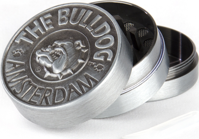 The Bulldog Amsterdam Grinder 3 Parts Silver | Skroutz.gr