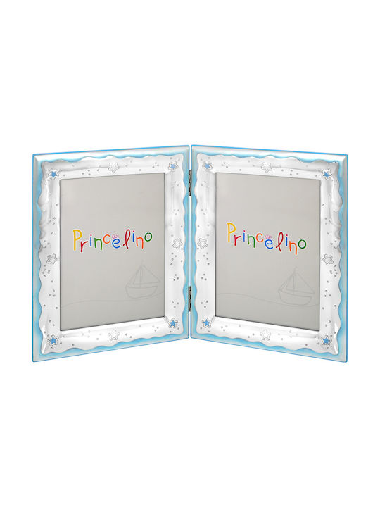 Prince Silvero Κορνίζα Ασημένια Αστέρια MA-143-D-C Μπλε 9x13cm | Skroutz.gr
