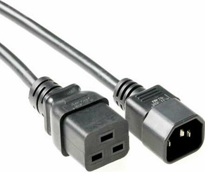 Intronics IEC C14 - IEC C19 Cable 2m Μαύρο (AK5025) | Skroutz.gr