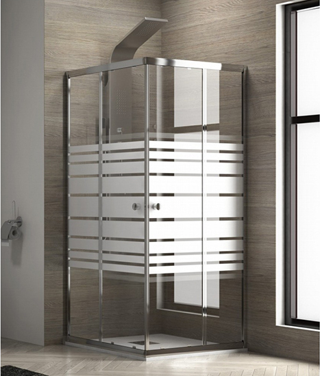 Karag New Flora 100 Καμπίνα Ντουζιέρας με Συρόμενη Πόρτα 80x80x180cm ...