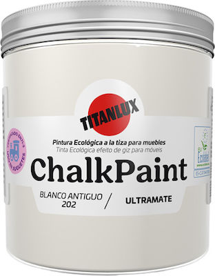 Titanlux Chalk Paint Χρώμα Κιμωλίας 202 Blanco Antiguo Λευκό 750ml ...