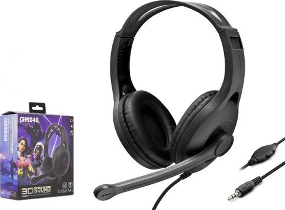 GM040 Over Ear Gaming Headset με σύνδεση 2x3.5mm | Skroutz.gr
