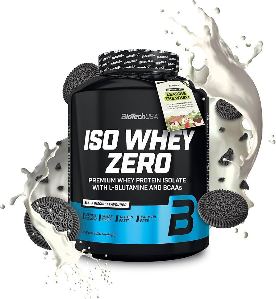 Biotech USA Iso Whey Zero Lactose Redused Πρωτεΐνη Ορού Γάλακτος Χωρίς Γλουτένη με Γεύση Black ...