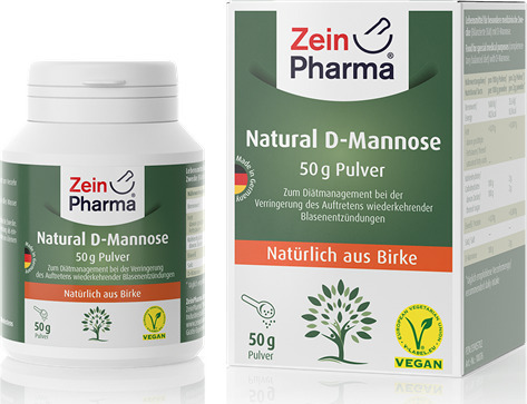 Zein Pharma Natural D-Mannose Powder Ειδικό Συμπλήρωμα Διατροφής 50gr ...