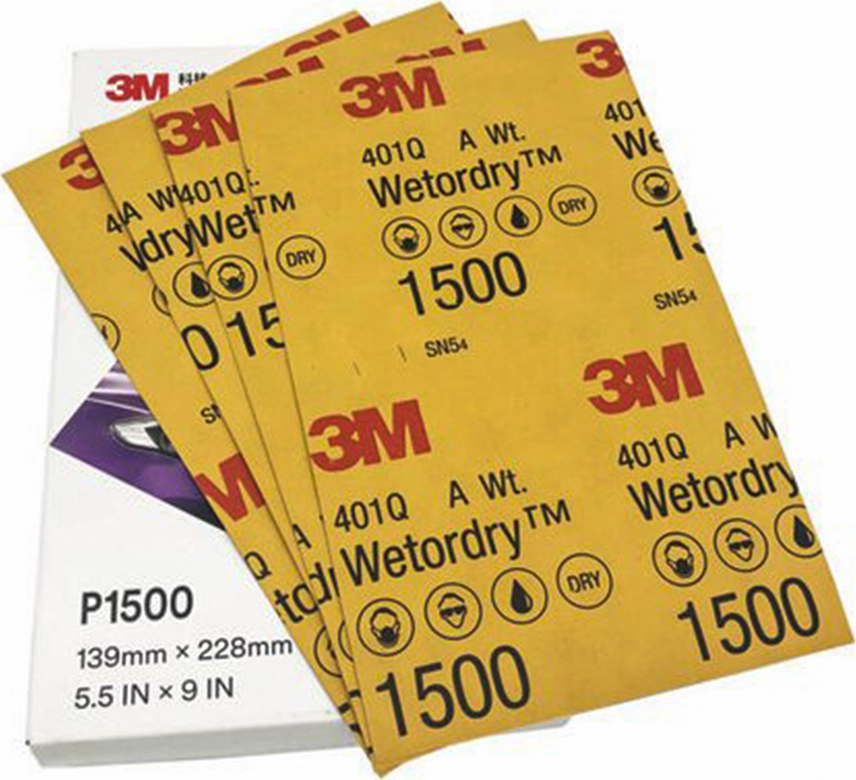 3M Imperial Wetordry 401Q/1500 Ντουκόχαρτο Φύλλο Λείανσης Απλό K1500 ...