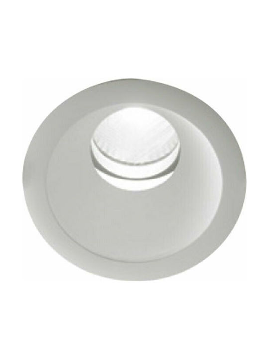 Fan Europe Rotund Metalic Spot Încorporat cu LED Integrat și Lumină Alb ...