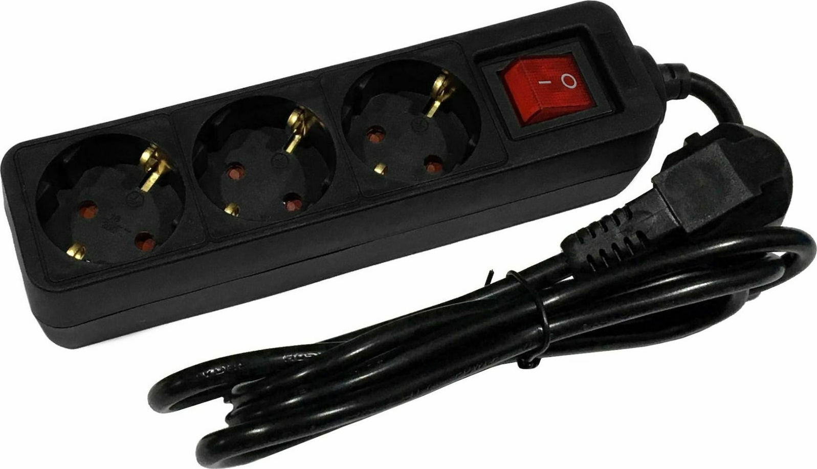 Entac ESEG3-1.5-SW-B Πολύπριζο 3 Θέσεων με Διακόπτη και Καλώδιο 1.5m Μαύρο 15.005.0046 | Skroutz.gr