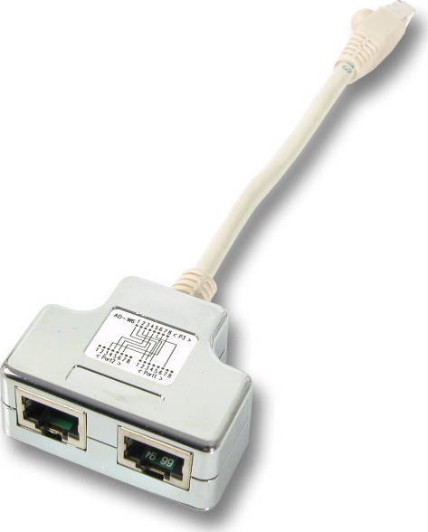 Value Splitter Cat.6 RJ45 male - 2x RJ45 female | Skroutz.gr