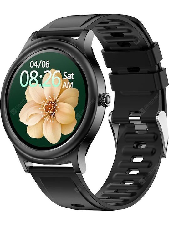 Kumi K16 Smartwatch με Παλμογράφο (Μαύρο) | Skroutz.gr