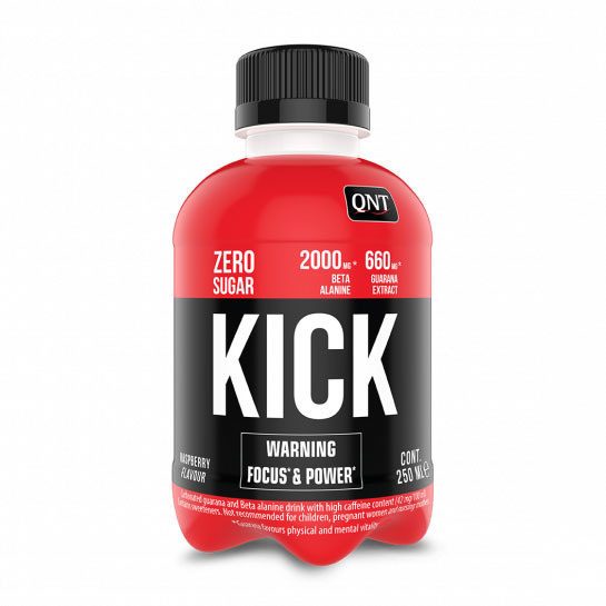 QNT Kick Energy Drink Raspberry με Ανθρακικό σε Μπουκάλι 250ml | Skroutz.gr