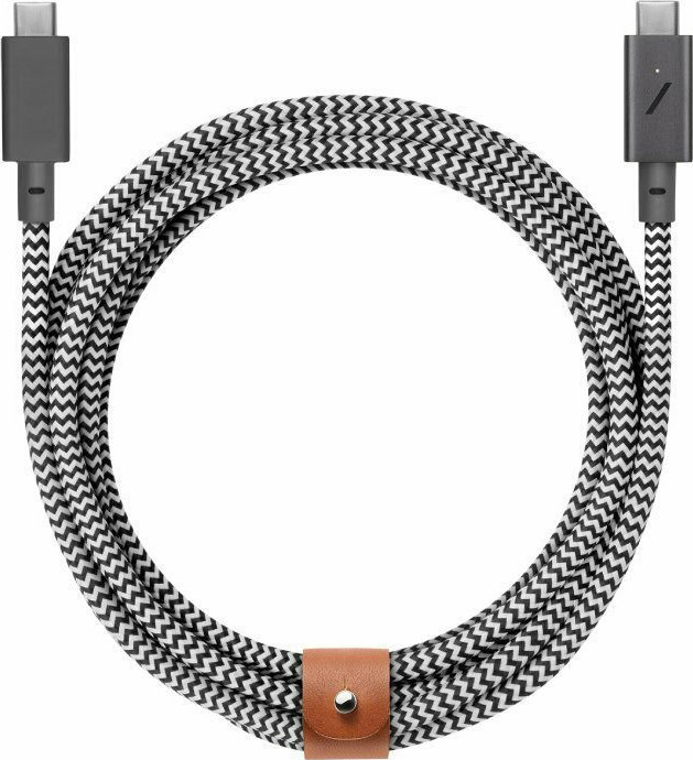 Native Union Braided USB 2.0 Cable USB-C male - USB-C male Γκρι 2.4m ...