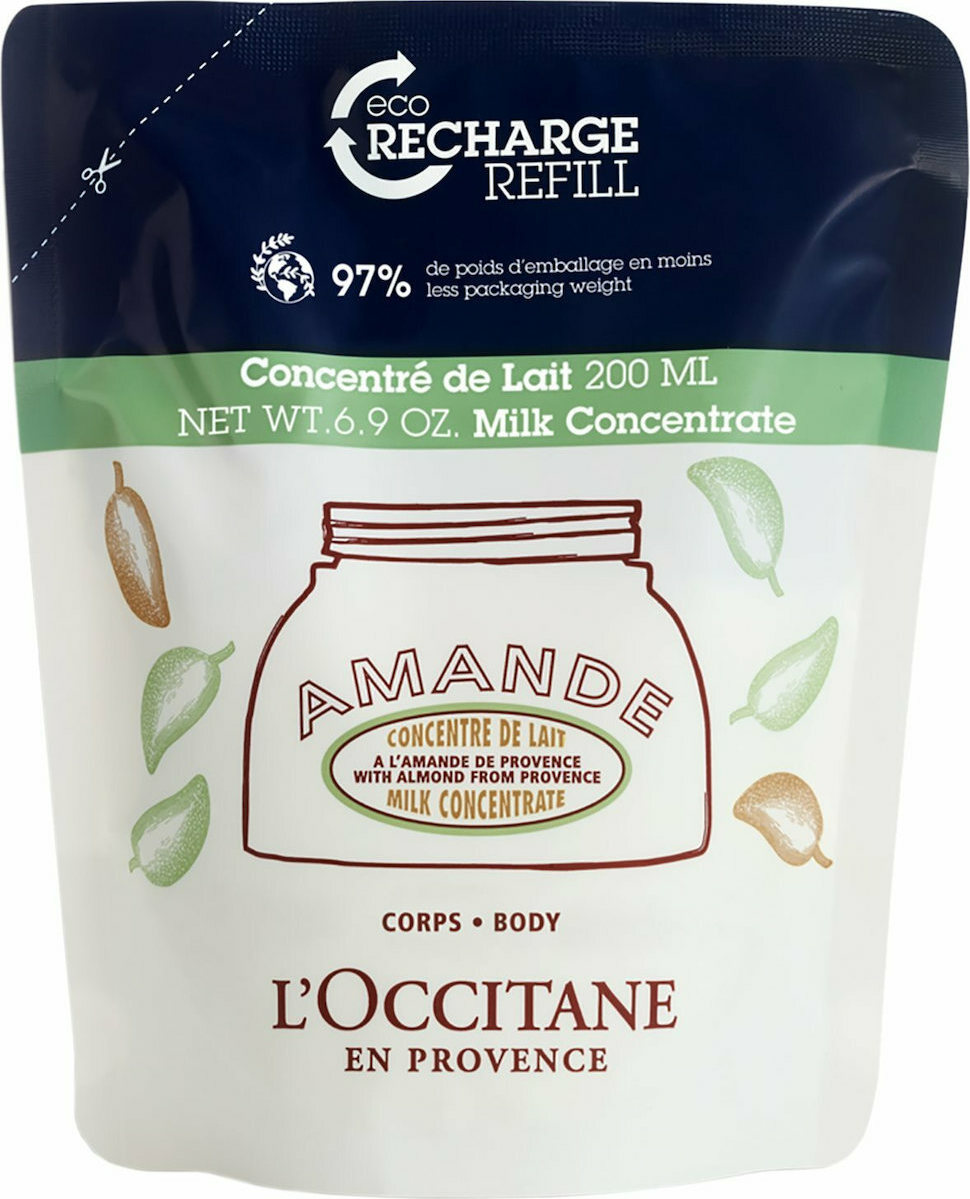 L'Occitane Amanda Milk Concentrate with Almond from Provence Eco-Refill ...