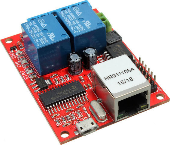 Relay Board LAN Ethernet Controller Module 2-Channel | Skroutz.gr